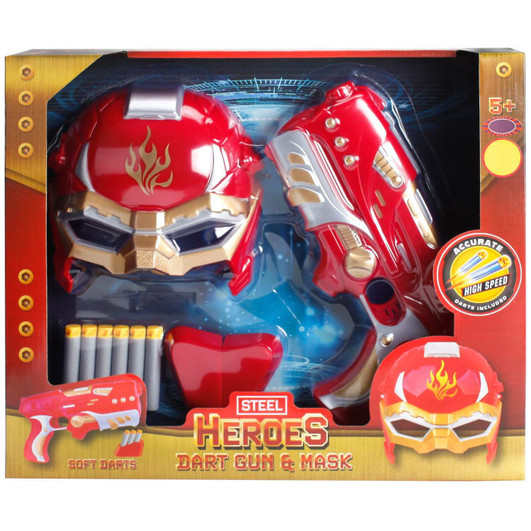 Steel Heroes Dart Gun & Mask – My Store